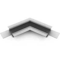 Vinkel til LED Profil VARIO30-05 - 120° - Anodiseret